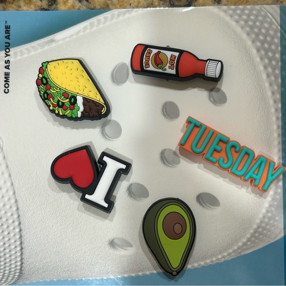 CROCS | Shoes | New Crocs Jibbitz I Taco Tuesday Charms | Poshmark
